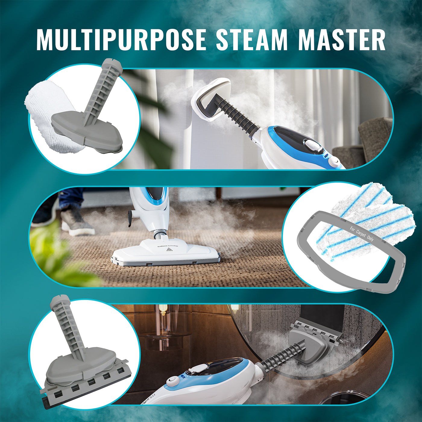 PurSteam 10-in-1 Steam Mop